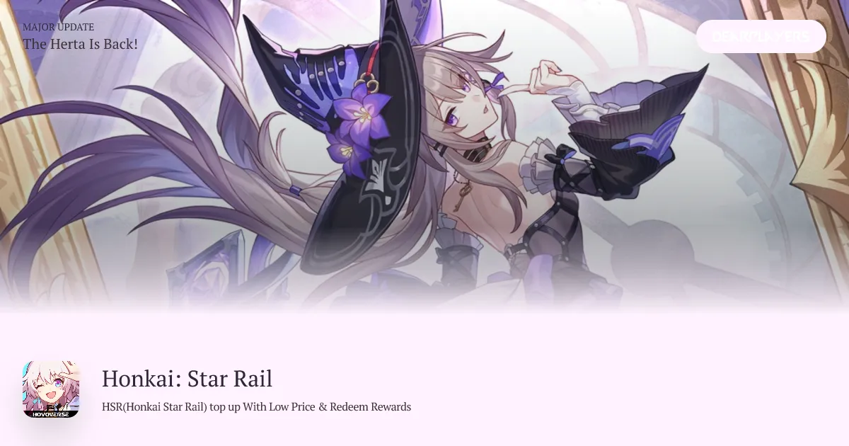 HSR(Honkai Star Rail) top up With Low Price & Redeem Rewards